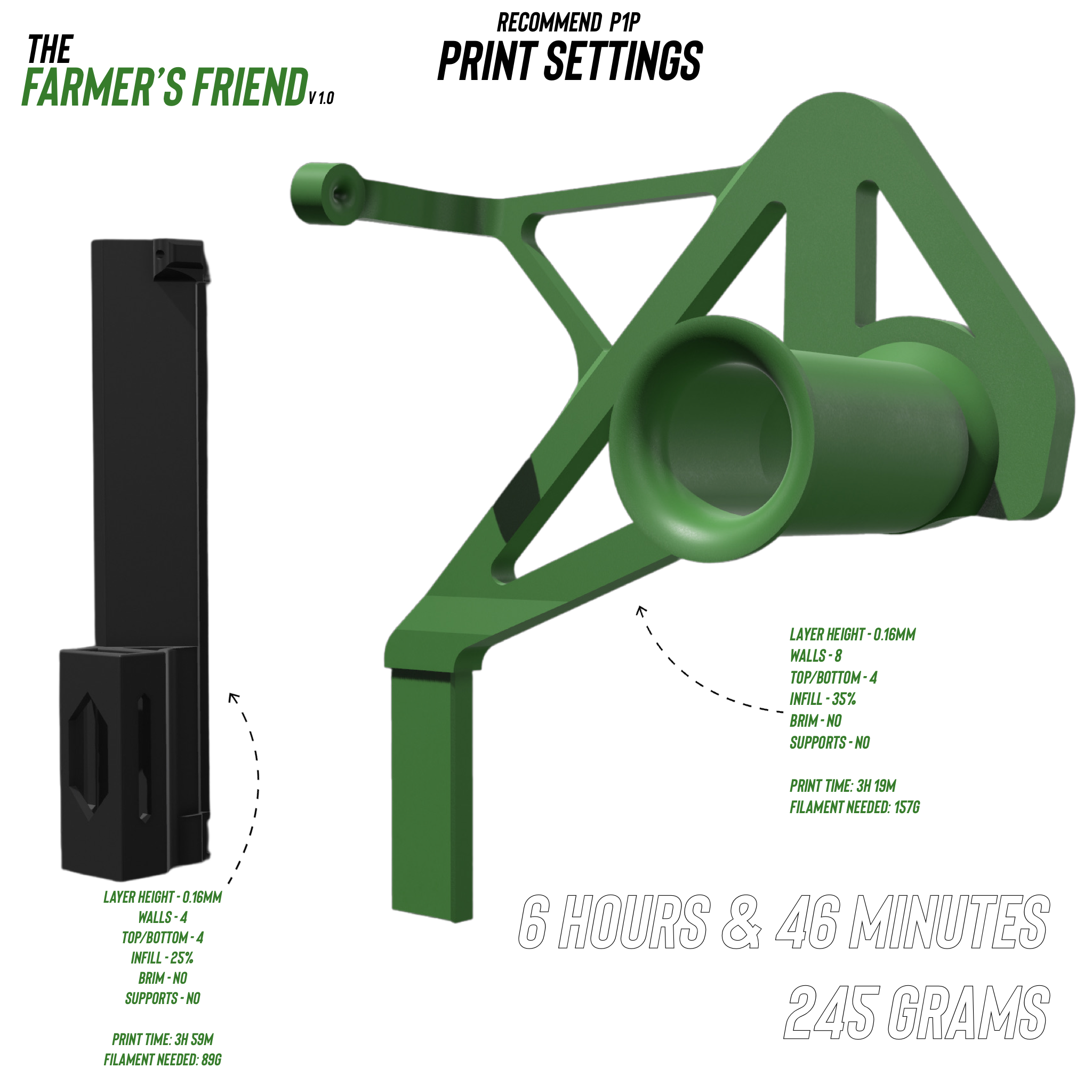 P1P front loading kit by trevor neville | Download free STL model ...