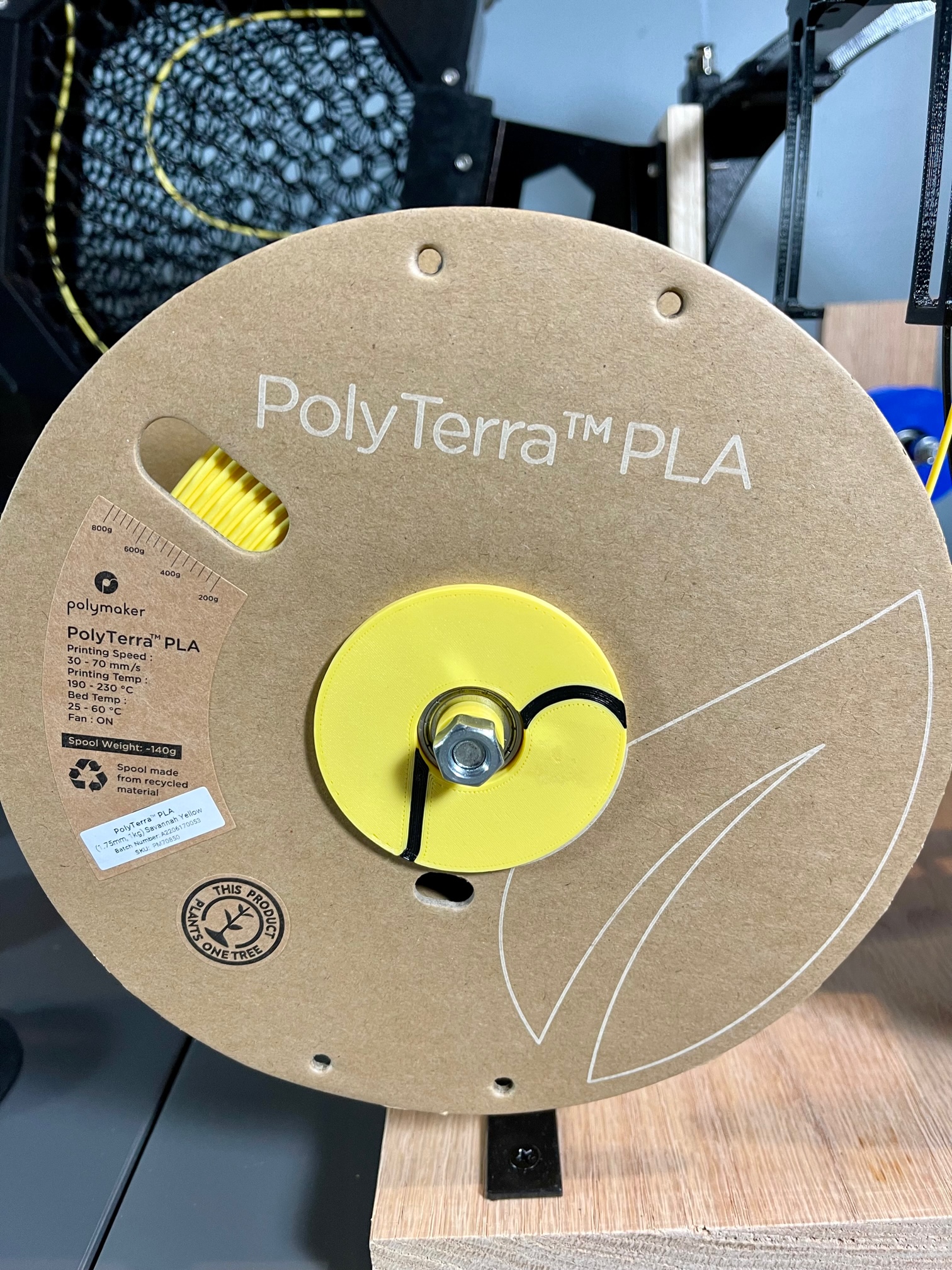 Spool Bearing Hub: 54.3 hub diameter for Polymaker, Inland, and ...