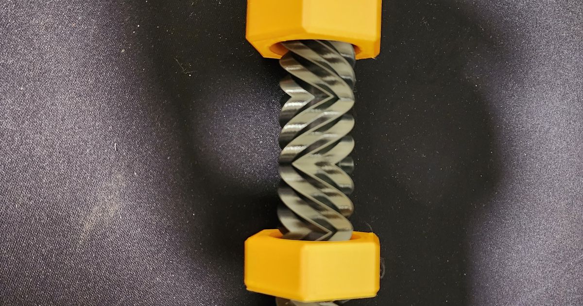 Two Way Bolt - With End Cap by Nosson Sternbach | Download free STL ...