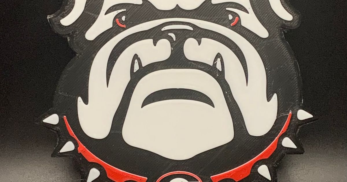 UGA Dawgs 3D logo AXM by AXM61 | Download free STL model | Printables.com