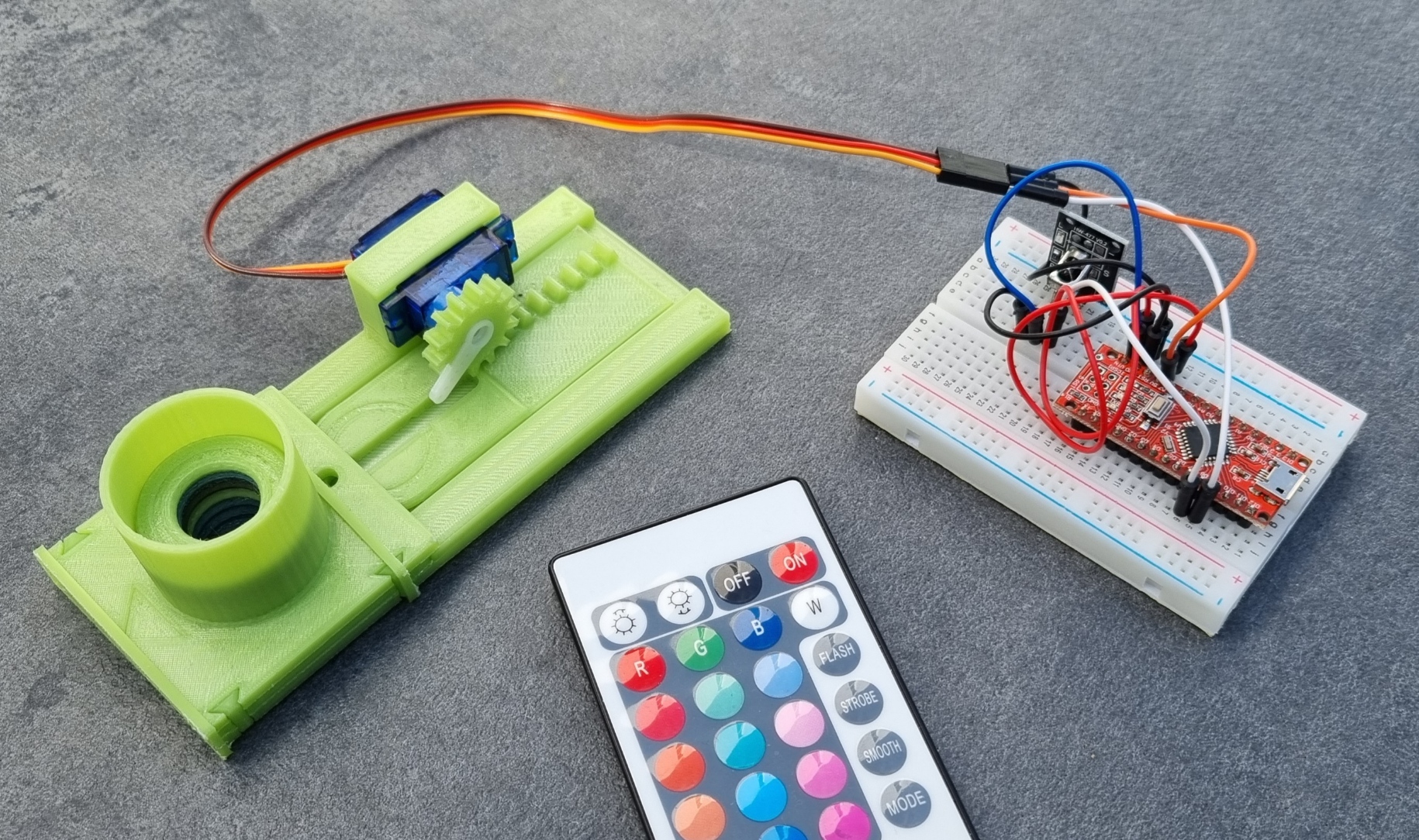 Automatic Disc-Shooter with Arduino IR Remote Control by Ralf D. Müller ...