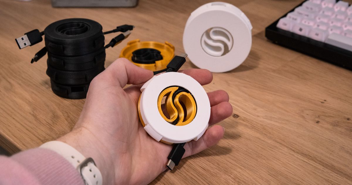 Parametric cable winder / organizer by marco_bresson | Download free ...