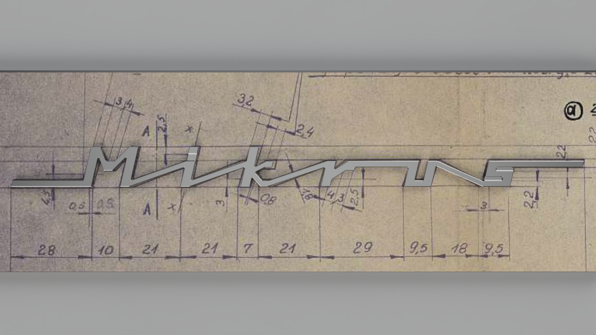 Mikrus MR-300 sign and logo by Tomek | Download free STL model ...