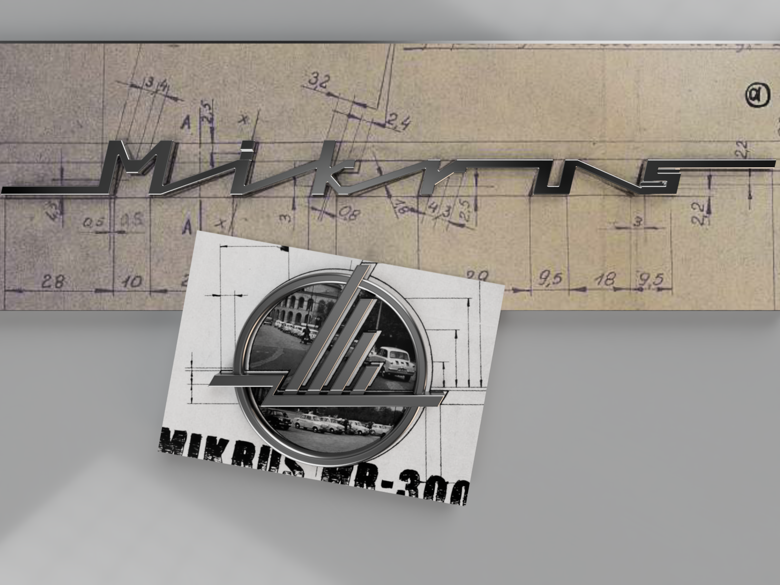 Mikrus MR-300 sign and logo by Tomek | Download free STL model ...