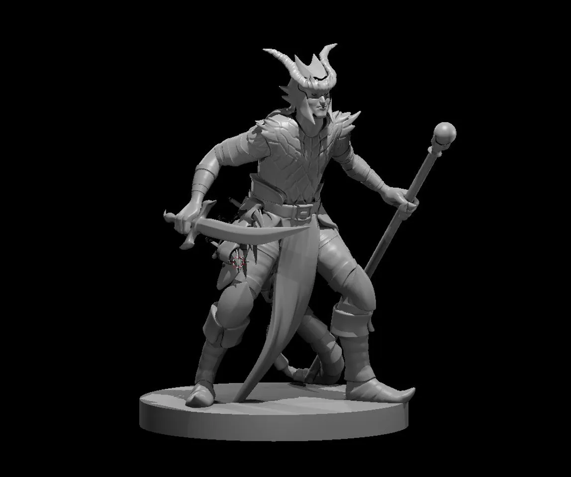 Dragonborn Warlock Mini