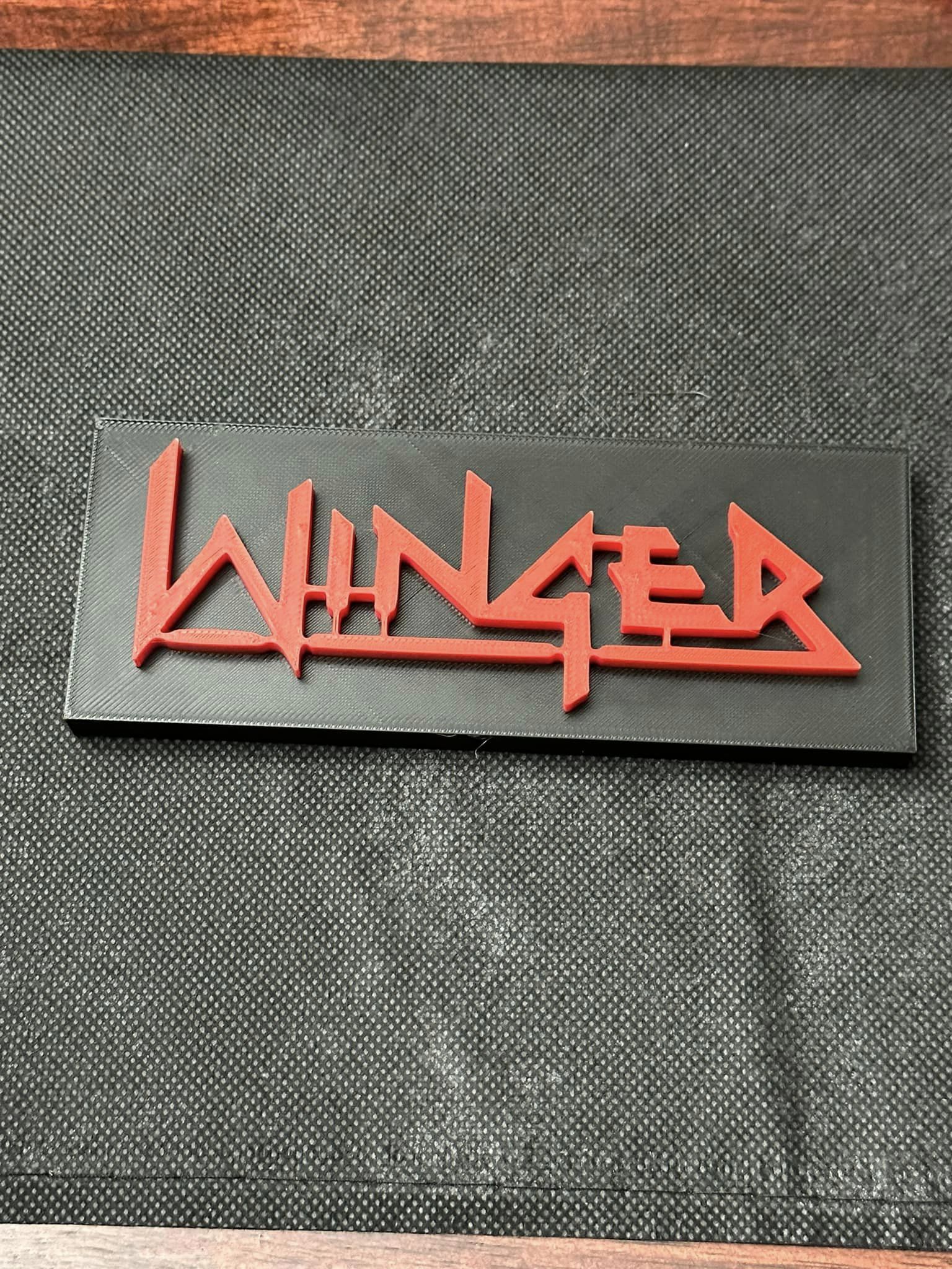 Winger 80's Band Sign by rsnider2 | Download free STL model ...