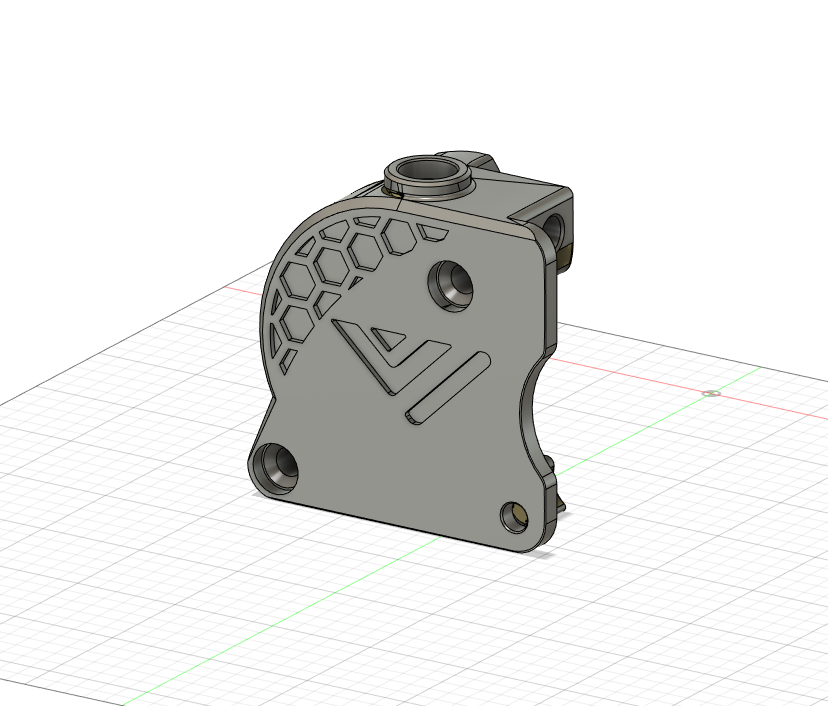 LGX lite Extruder case( Vzbot logo Ver.) by Wizwizyo | Download free ...