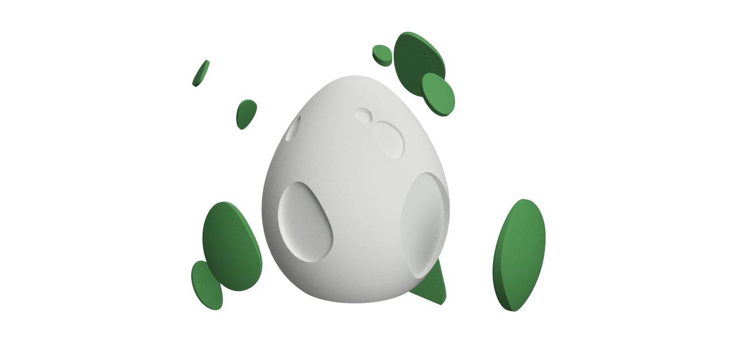 Pokemon Egg / mono Color Print by Waikikiprod | Download free STL model ...