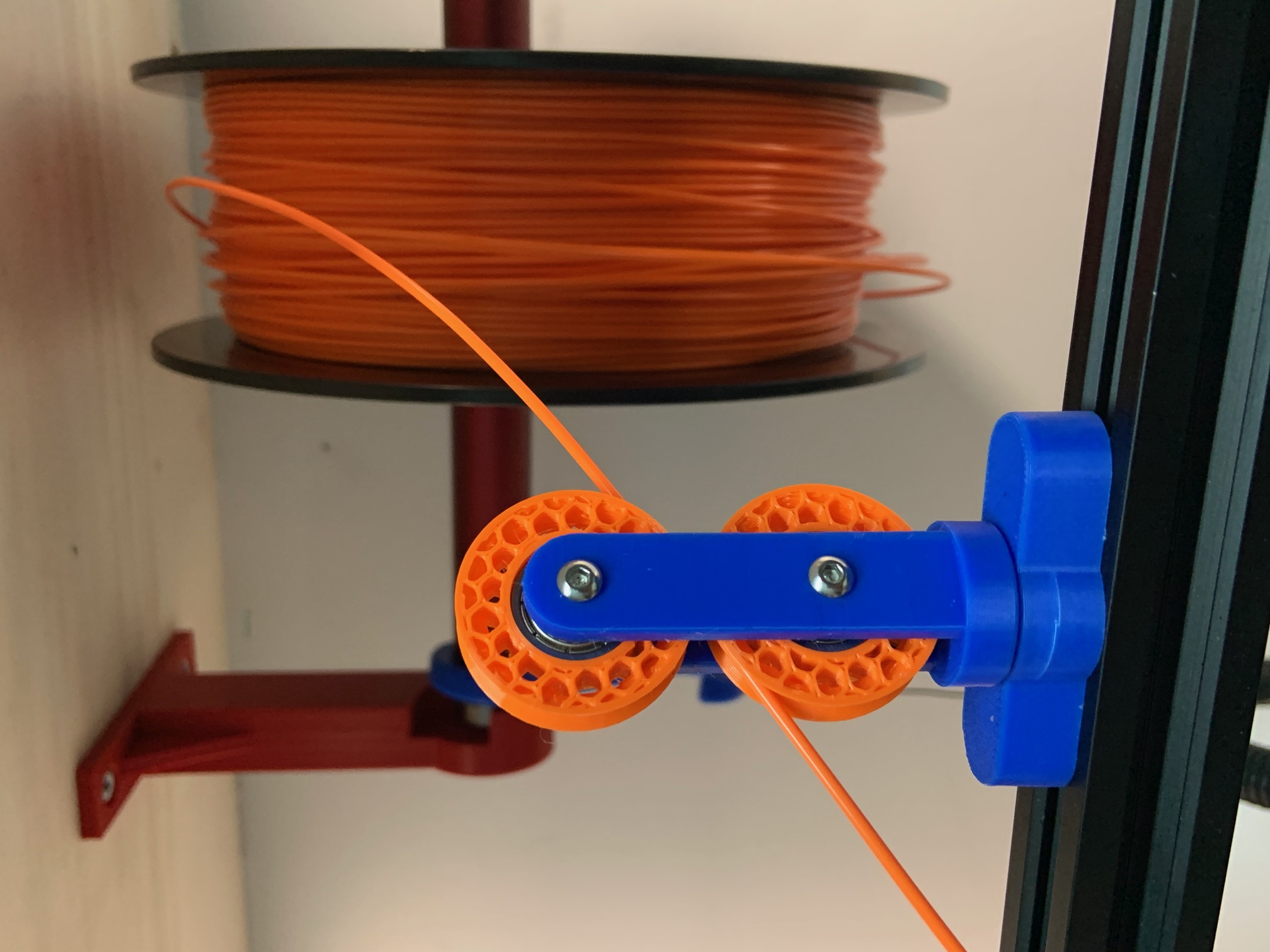 Filament Guide-Multi Directional-Dual Wheel by 0mbr4 | Download free ...