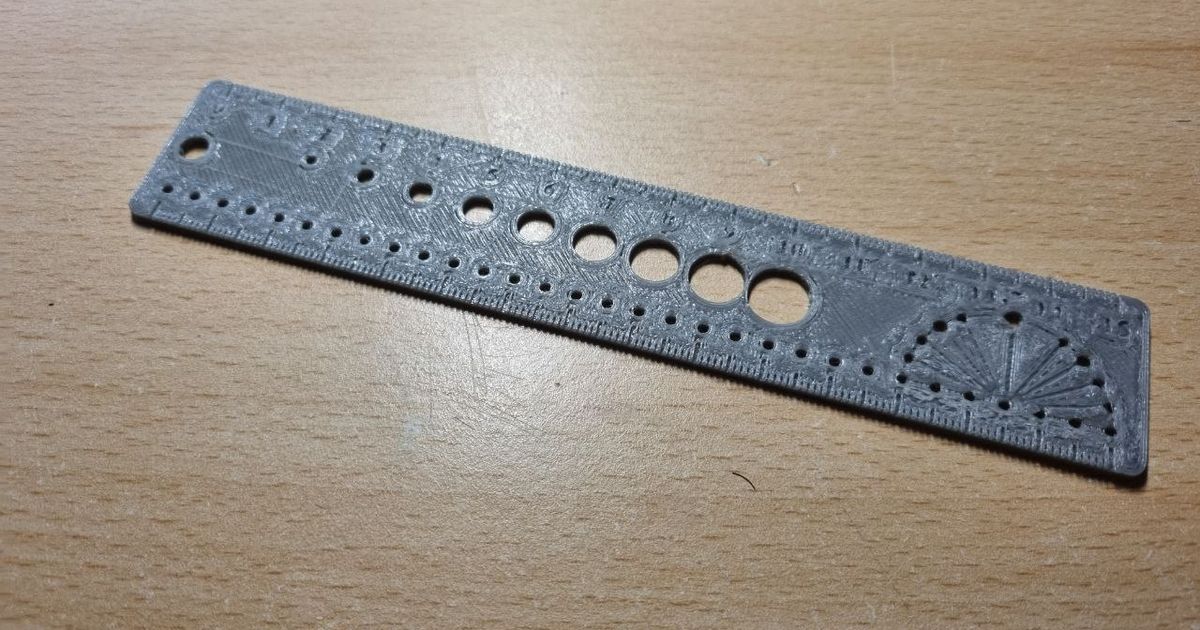 Ruler 15cm by MFM15 | Download free STL model | Printables.com