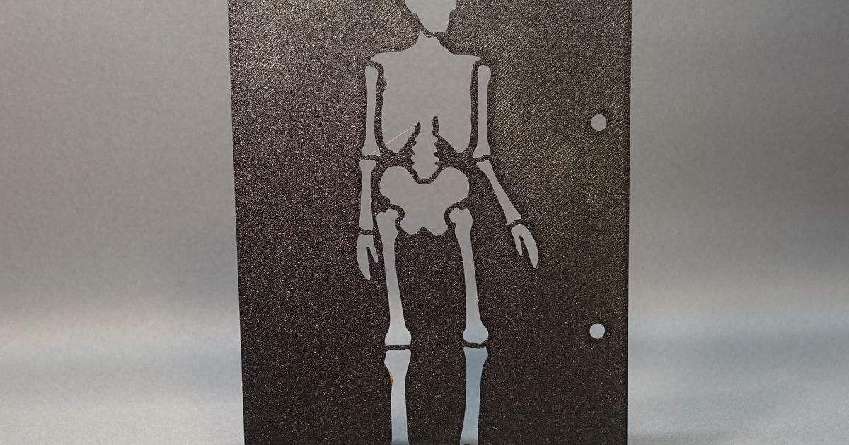 Full Skeleton - Stencil by Tridense | Download free STL model ...