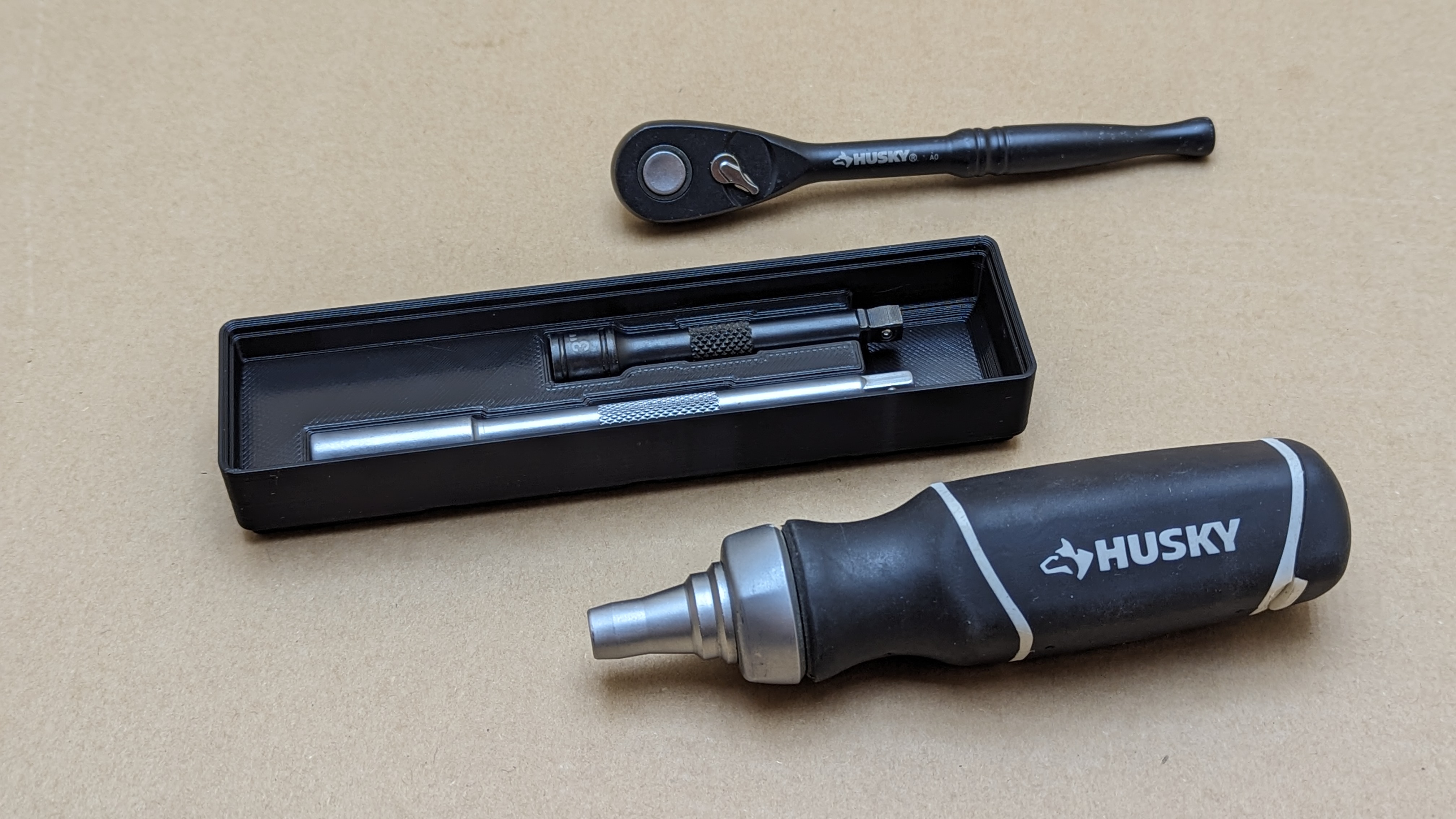Gridfinity Extension Holder for Husky Ratchet and Screwdriver by ...