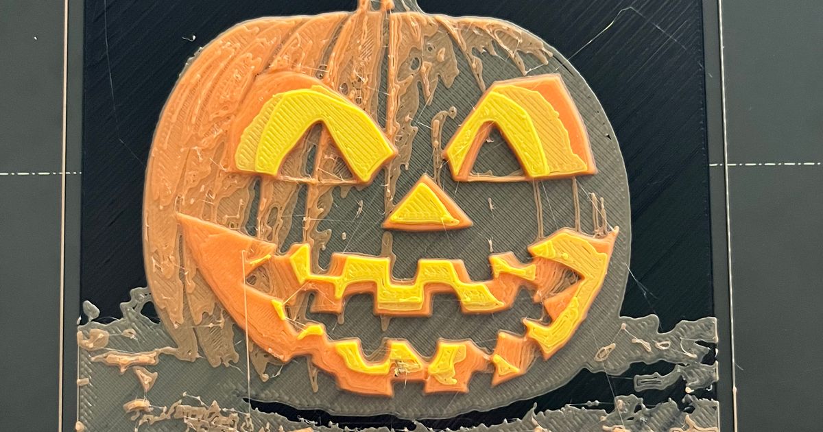 AI-Generated Halloween Pumpkin by Phantom Printer | Download free STL ...