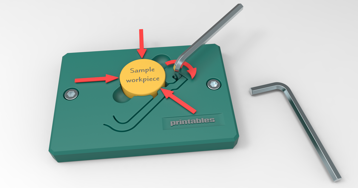 Principle of workpiece clamping by geo | Download free STL model ...