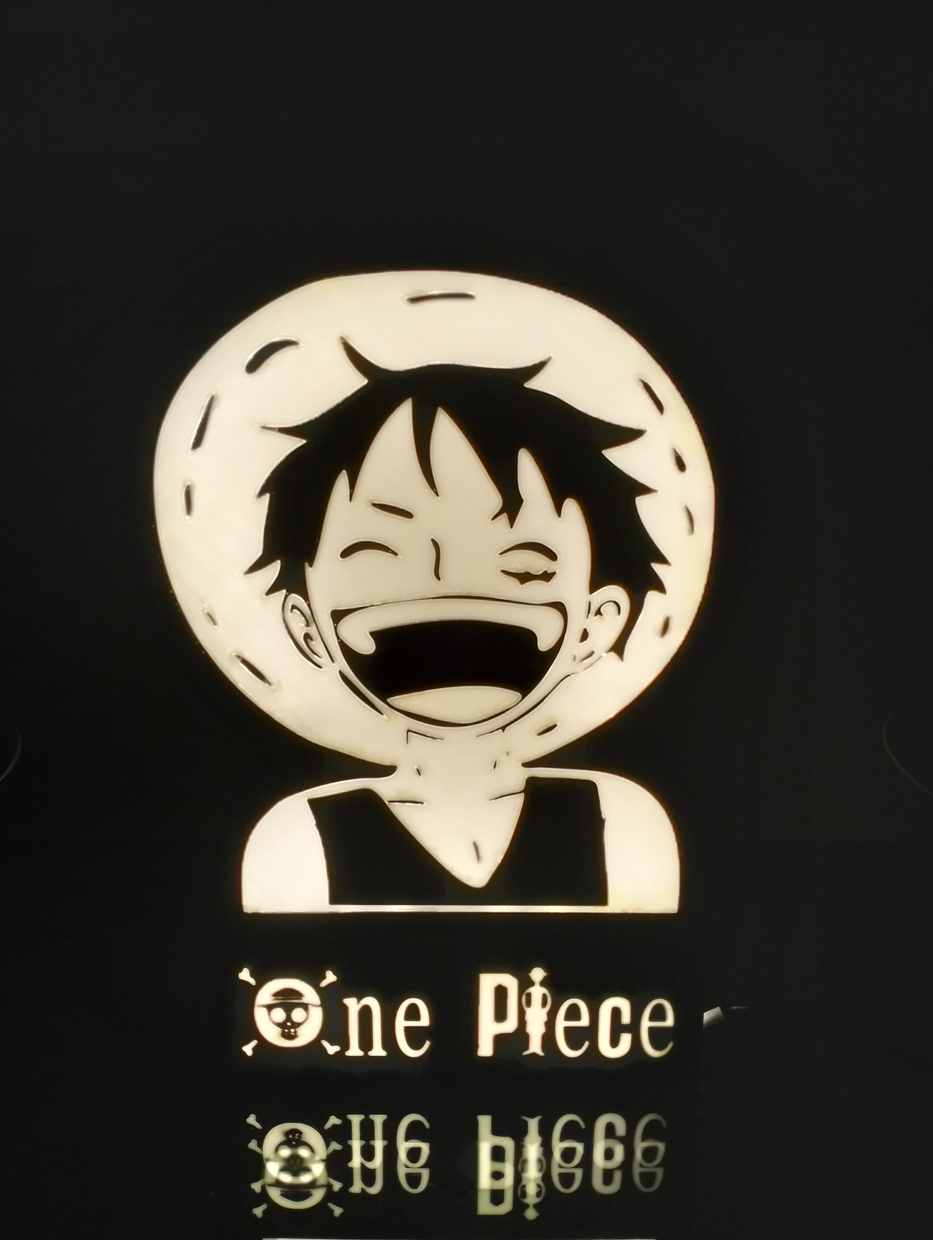 One Piece Luffy Smilling LightBox LED Light by braga3dprint ...