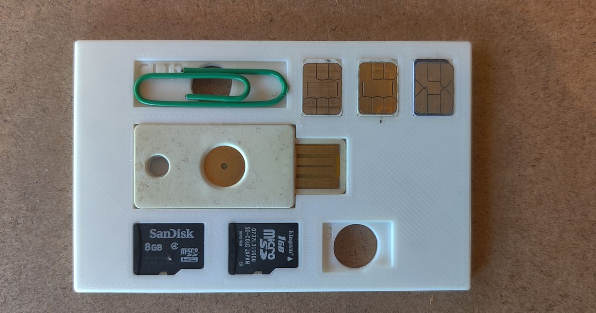Wallet tech organizer by K B | Download free STL model | Printables.com