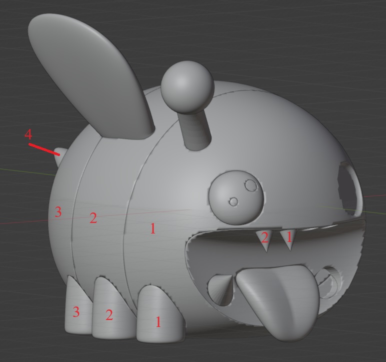 Thicc bee split version by Johney | Download free STL model ...