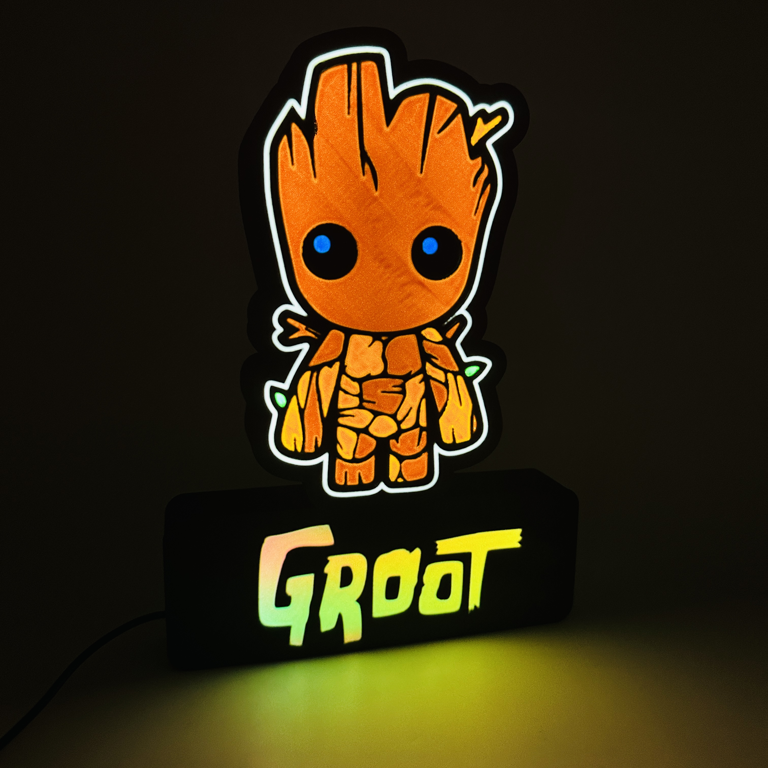 Groot Led Lamp by Smart3d By Gabriel Gomes | Download free STL model ...
