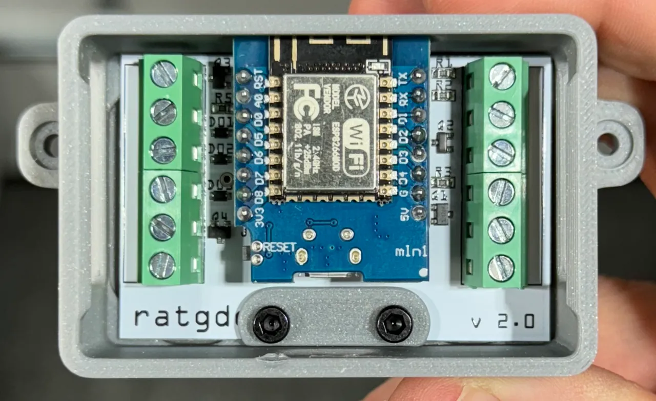 ratgdo v2.0, v2.5, v2.5i, v2.52i, & v2.53i PCB Case / Enclosure by ...