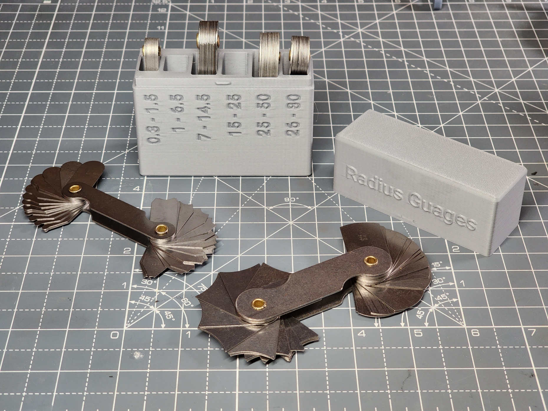 Radius Gauges Box by jdireen | Download free STL model | Printables.com