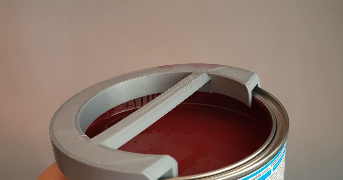 Paint brush wiper for paint cans by Vlad Moldovean | Download free STL ...