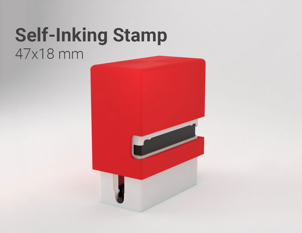 Self inking stamp (47x18 mm) by Devrosx | Download free STL model ...