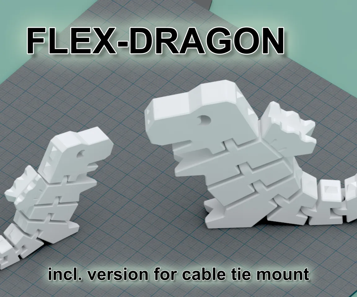FLEX DRAGON / Flex Dino by LHB | Download free STL model | Printables.com