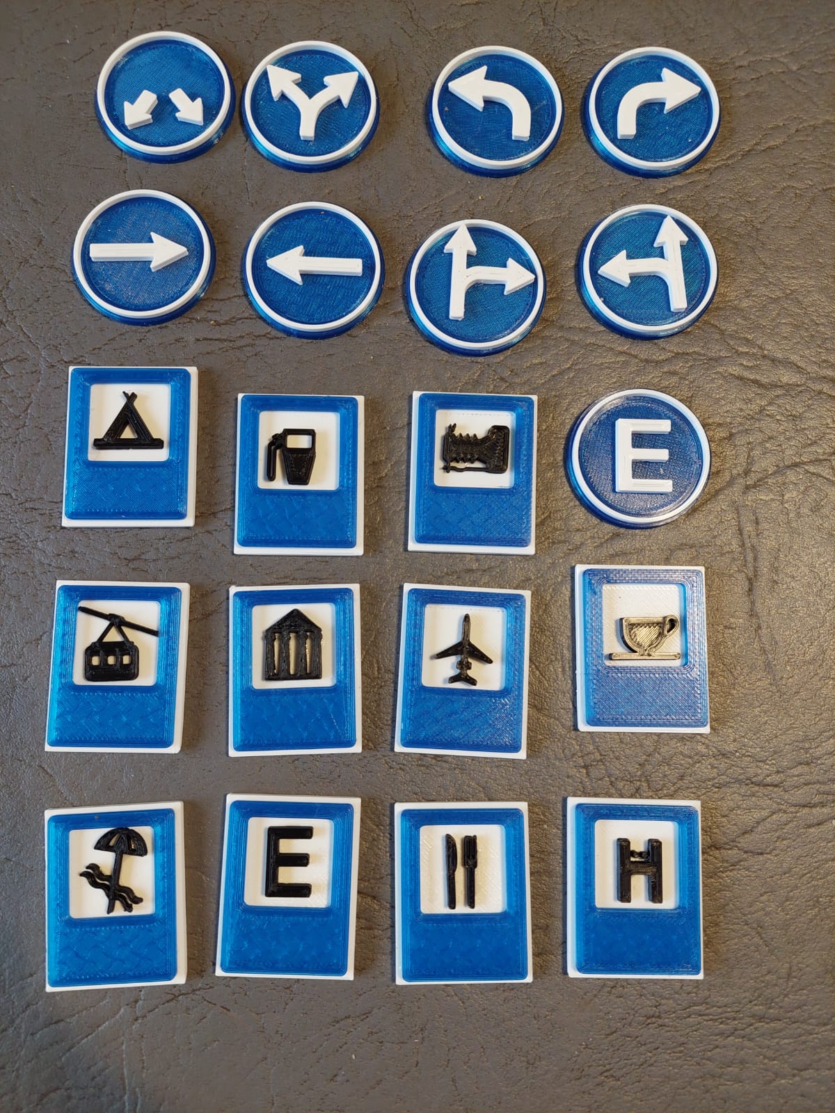 Traffic Signs (for scale models and key ring) - Set of 20 Informative ...