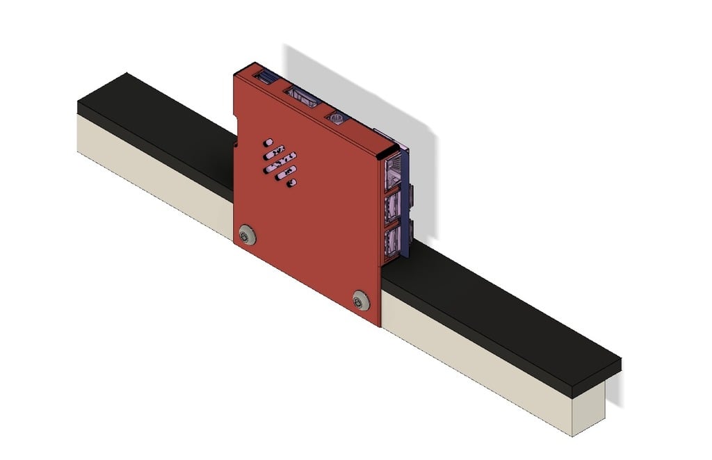 Raspberry Pi 3 case for 2020 / 2040 extrusion by eight_heads | Download ...
