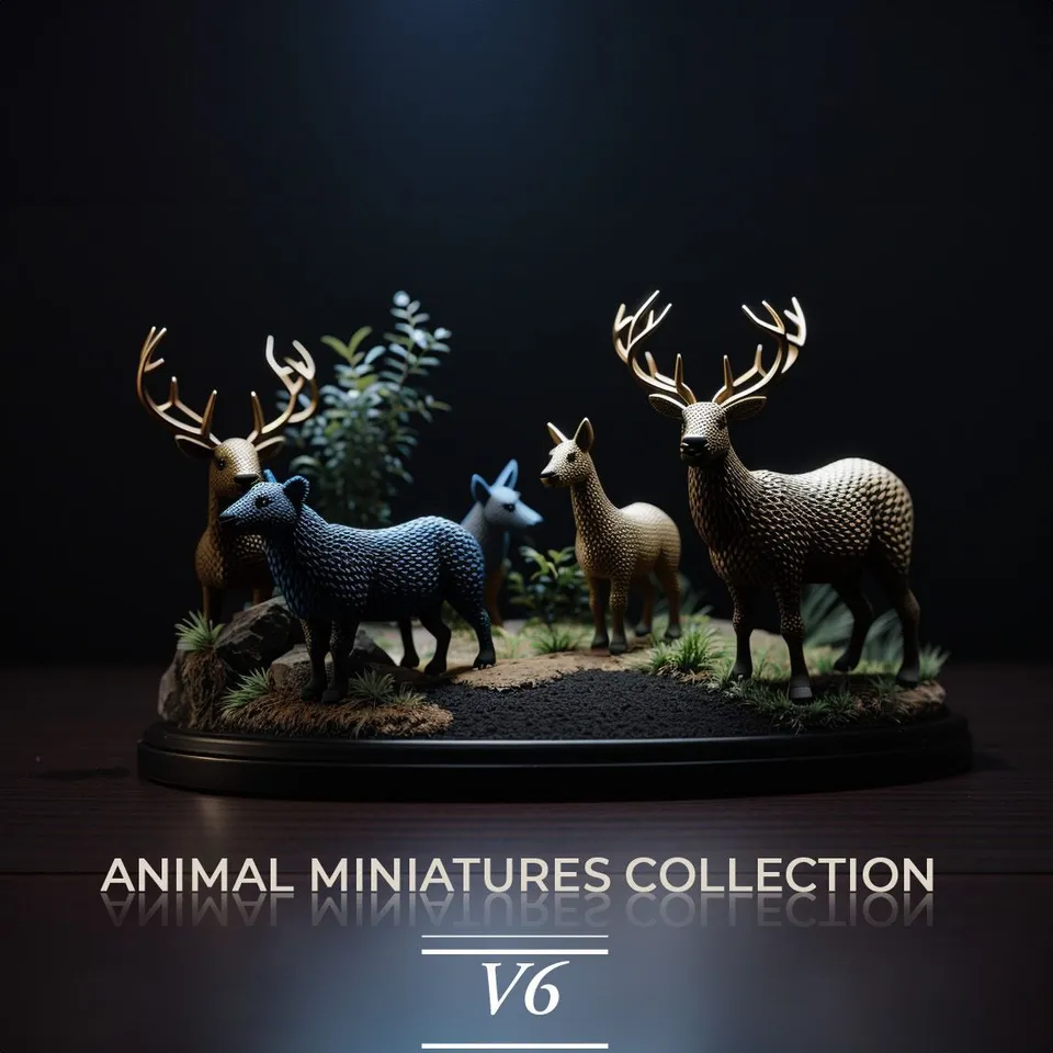 Animal Miniatures Collection V5 5 different Models! Follow Please! by ...
