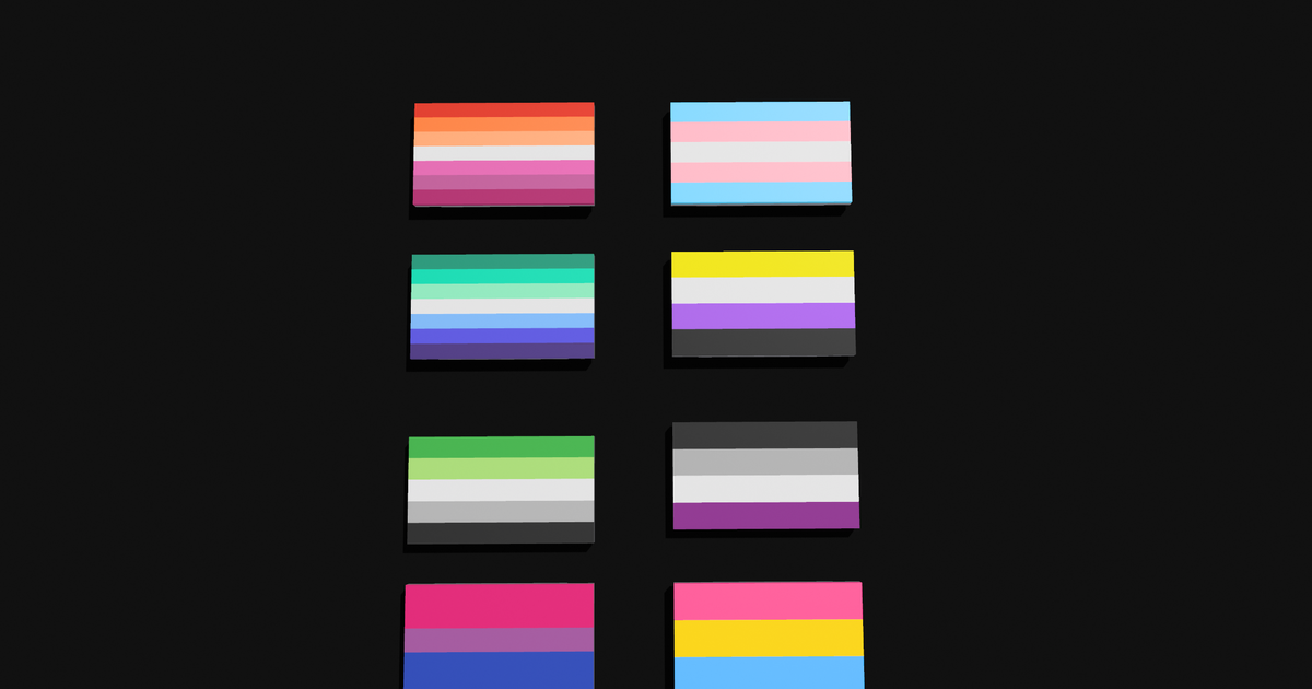 Pride flag collection for the Qube 500 by CZoliver | Download free STL ...