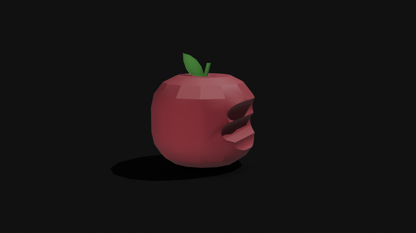 low poly apple by Mr. Poly | Download free STL model | Printables.com