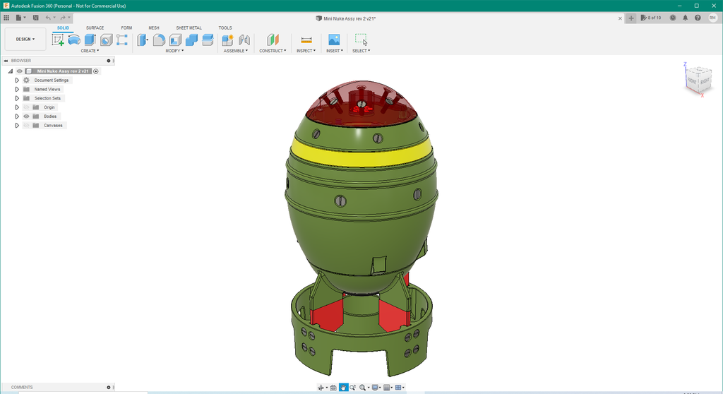 Fallout 4 Mini Nuke Bluetooth Speaker and RGBW Nightlight by Dhardrian ...