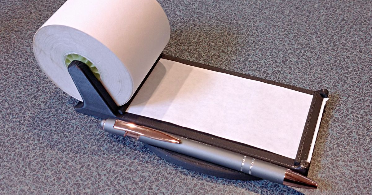 Paper Register Tape Pad by LoboCNC | Download free STL model ...