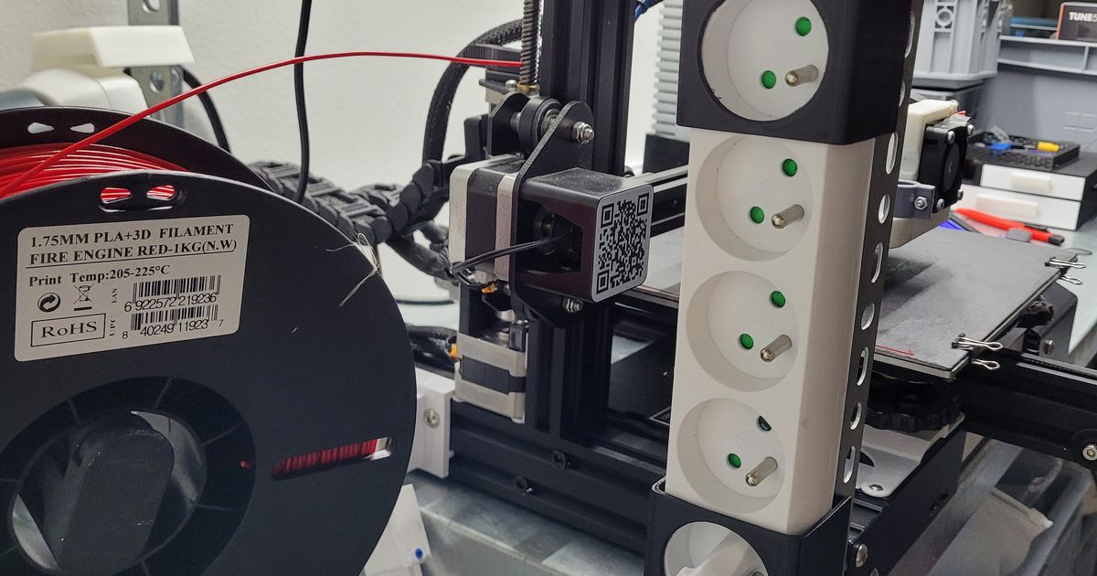 Electric outlet extender mount by Abász | Download free STL model ...