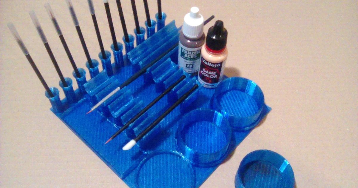 Paint brush stand / stojánek na štětečky by Jiří Šilhavík | Download ...