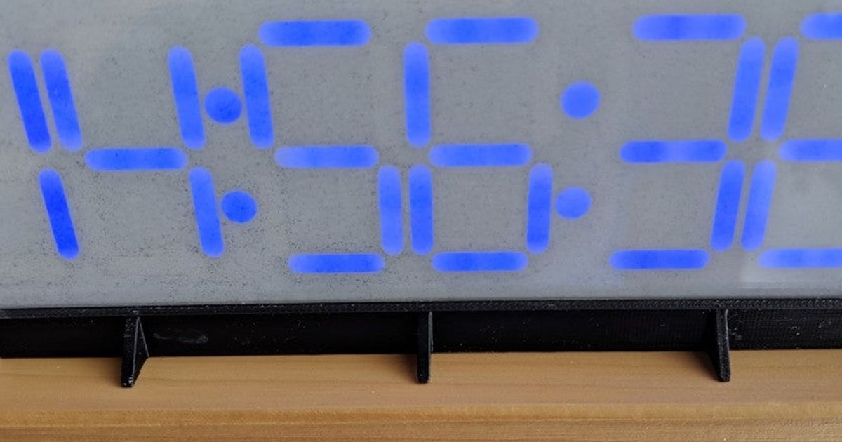 Clock Base for Chinese SMD LED Clock Kits by Methyl | Download free STL ...