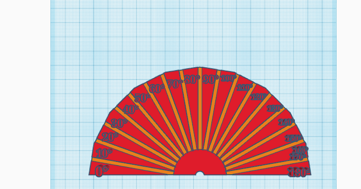 Protractor by Space_Explorer25 | Download free STL model | Printables.com