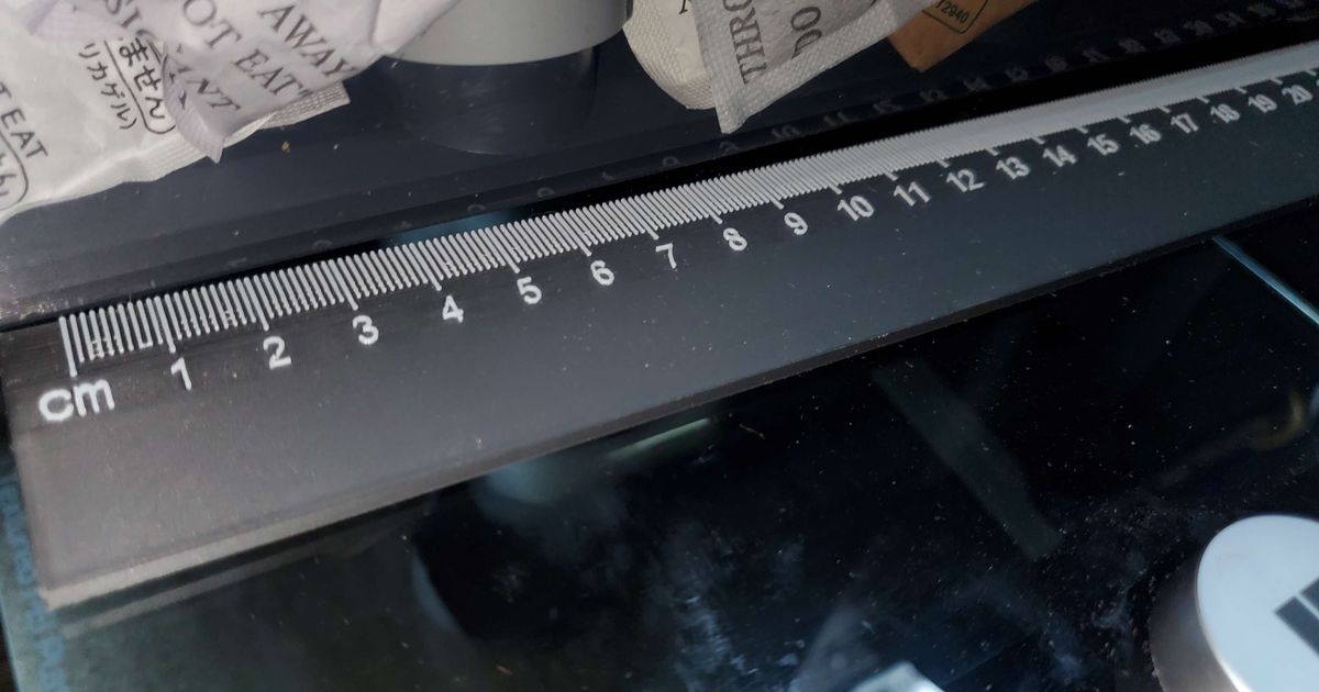 Ruler 28 cm remix by PoussinJaune | Download free STL model ...