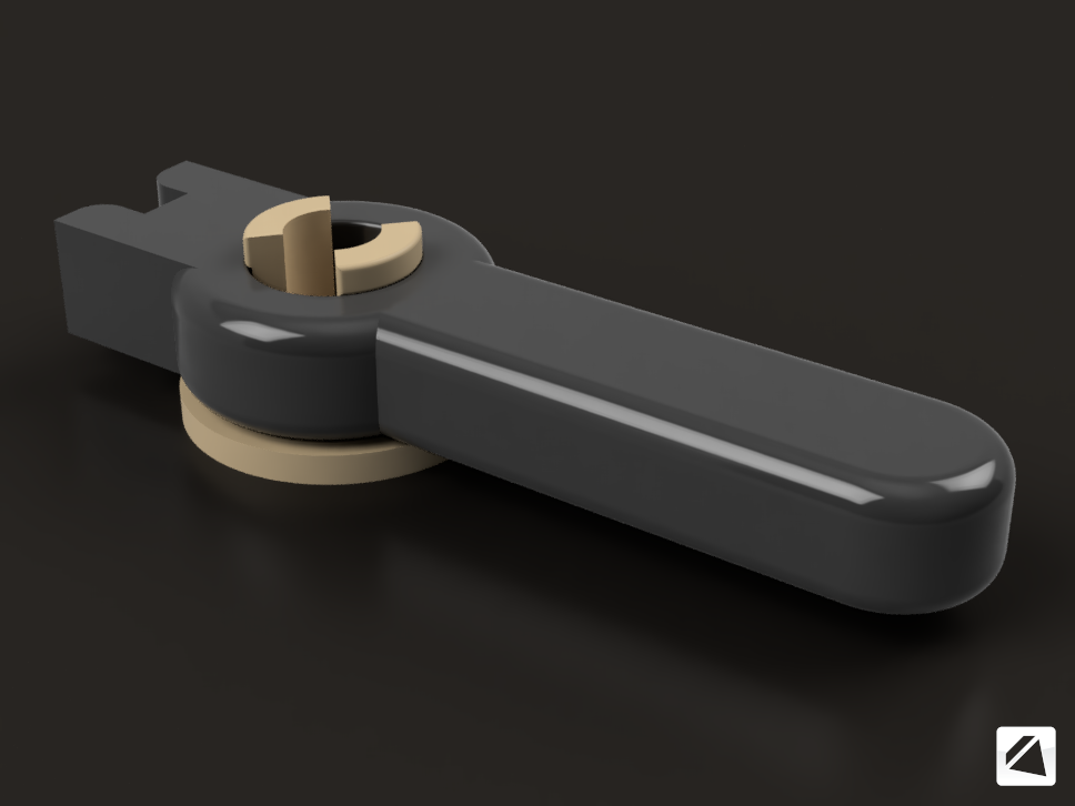 Lever for batteryholder with integrated swich by Saphir | Download free ...