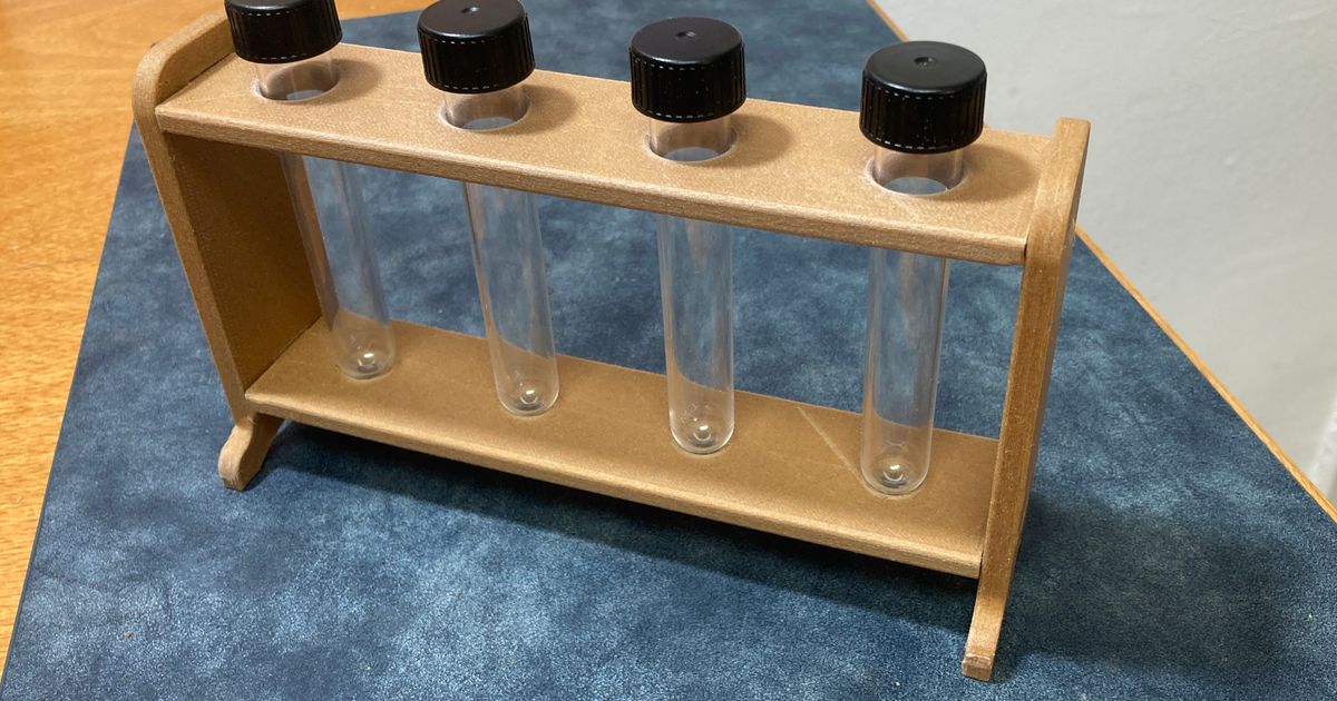 Test tubes rack by rubenzilzer | Download free STL model | Printables.com