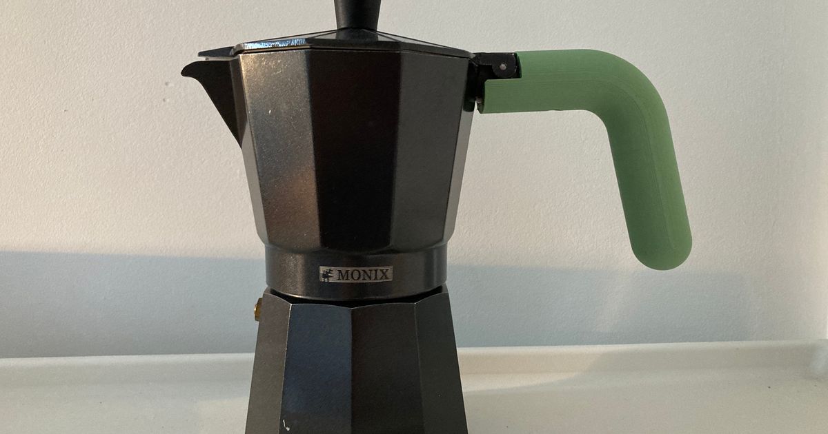 MOKA COFFEE POT HANDLES by jasaski | Download free STL model ...