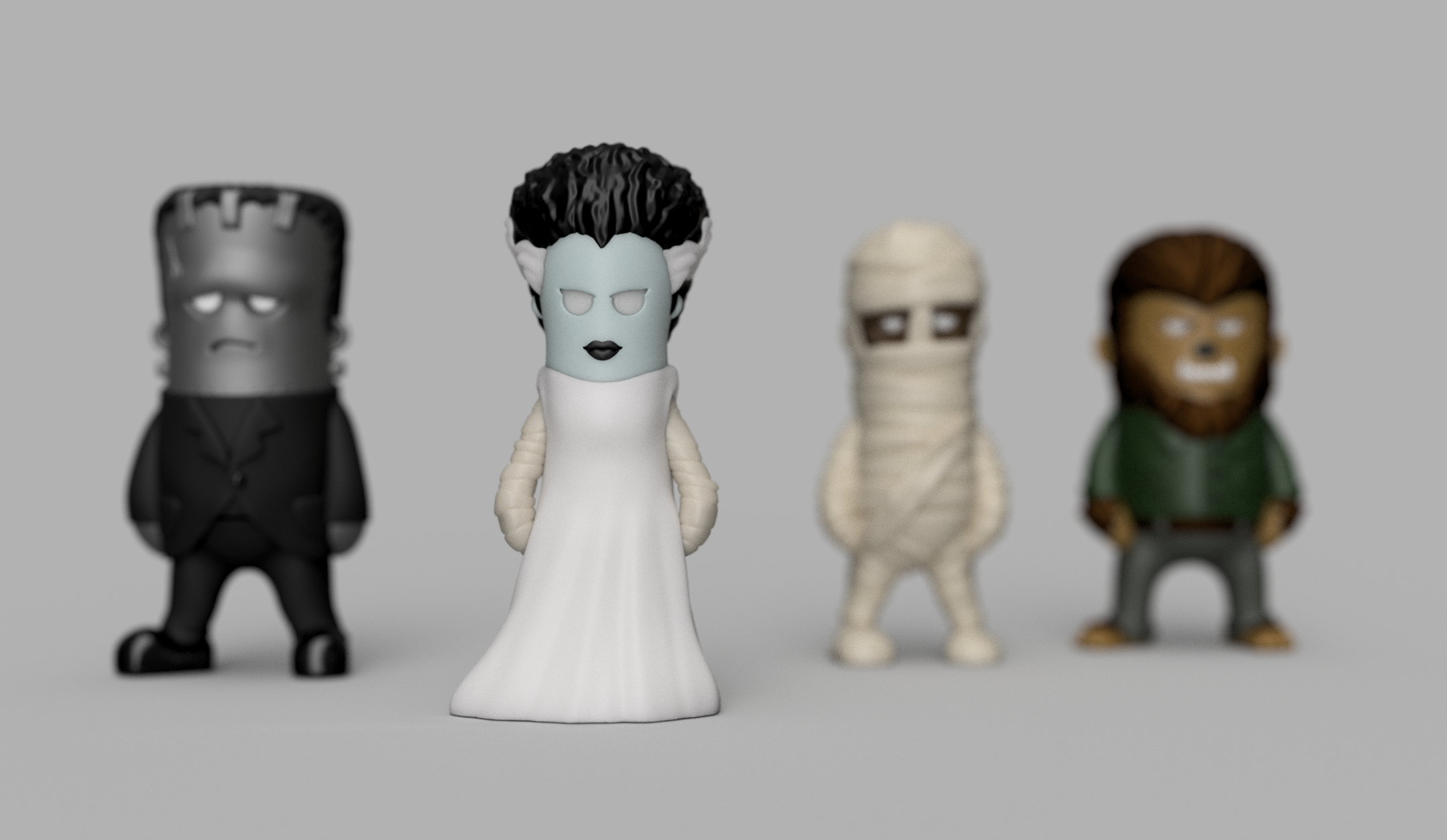 Mini Bride of Frankenstein by Wekster | Printables Store