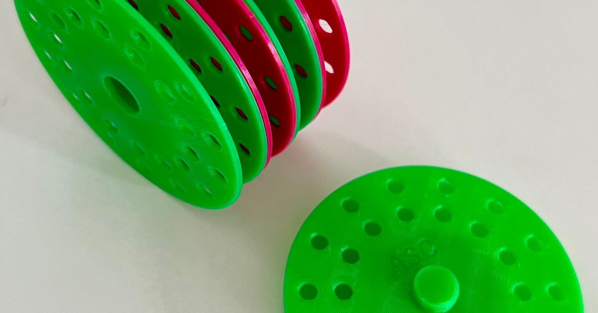Stackable Fishing Leader Spool by Fis | Download free STL model ...
