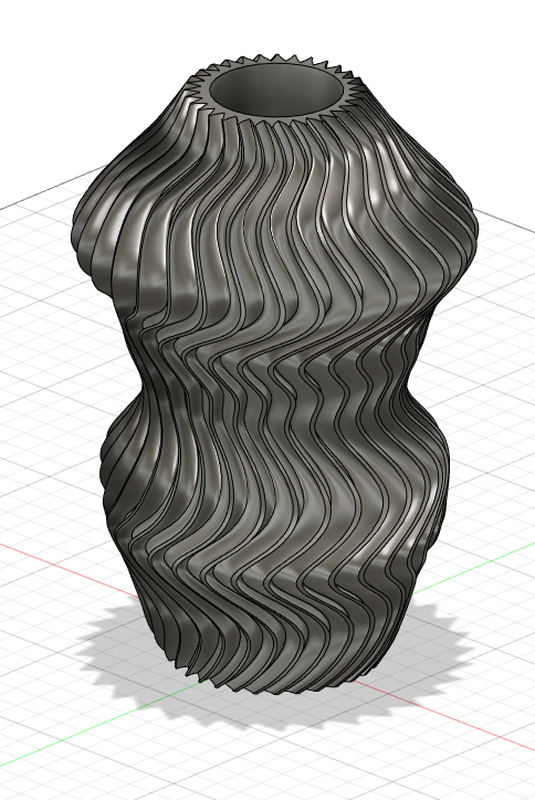 asymmetrical vase by Leon Birkel | Download free STL model | Printables.com