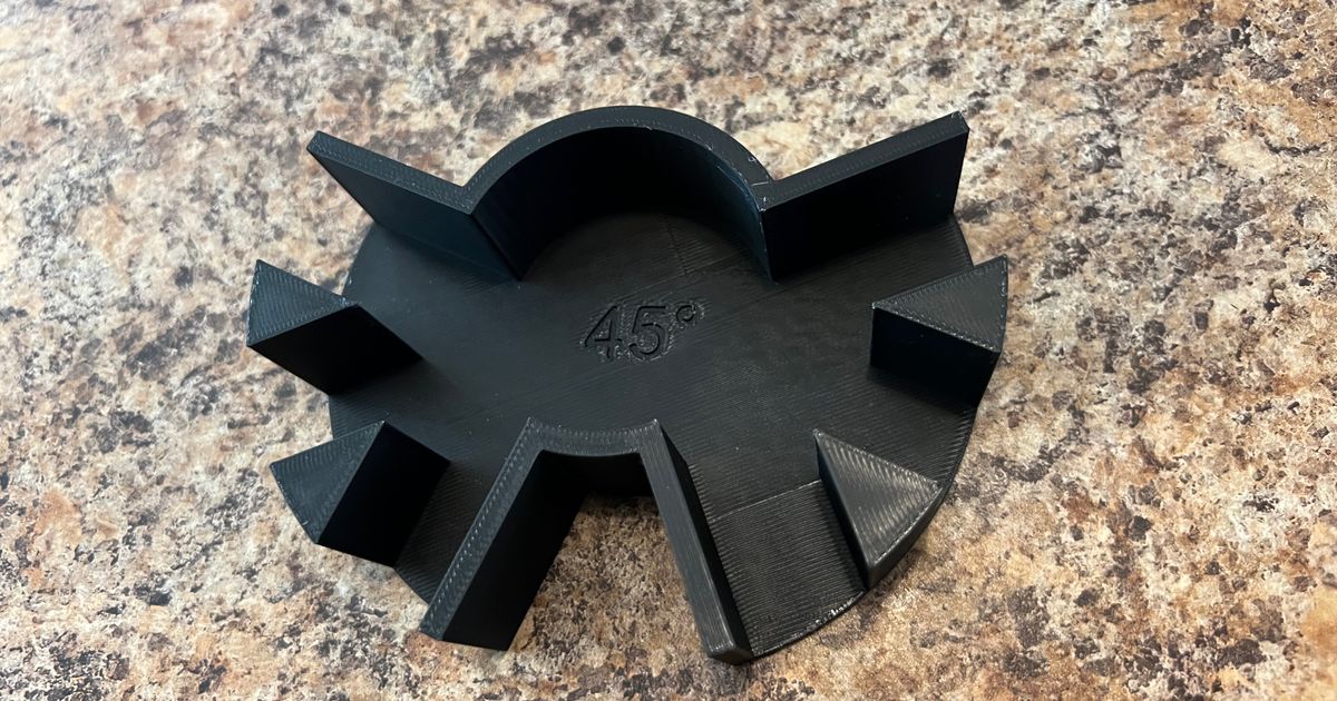 Lego Wreath 45 Degree Assembly Jig by Justin Lauck | Download free STL ...