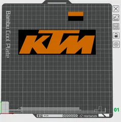 KTM Schild by kev 2.0 | Download free STL model | Printables.com