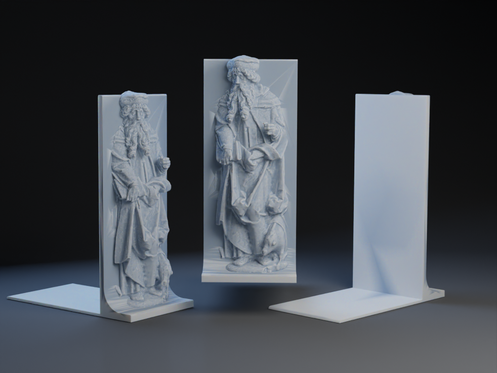 Saint Anthony Bookend by Peter Farell | Download free STL model ...