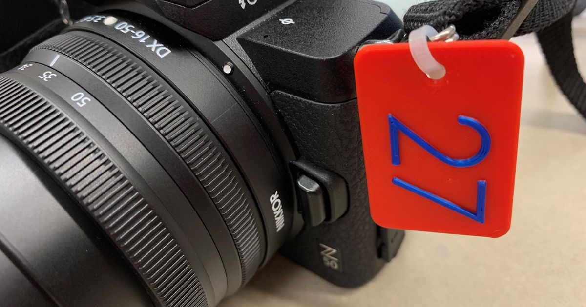 Camera / Equipment Tags No.1-No.30 by Peter Davis | Download free STL ...