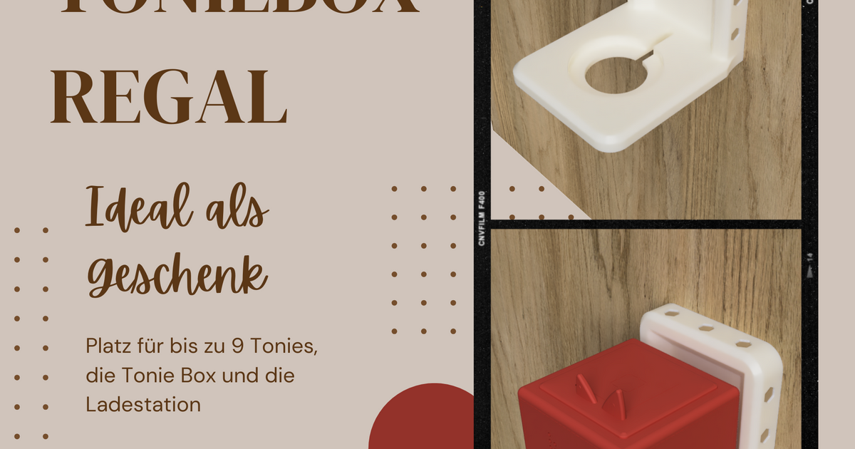 Tonie Box Holder with charging port and Tonie storage von Gerlach3D ...